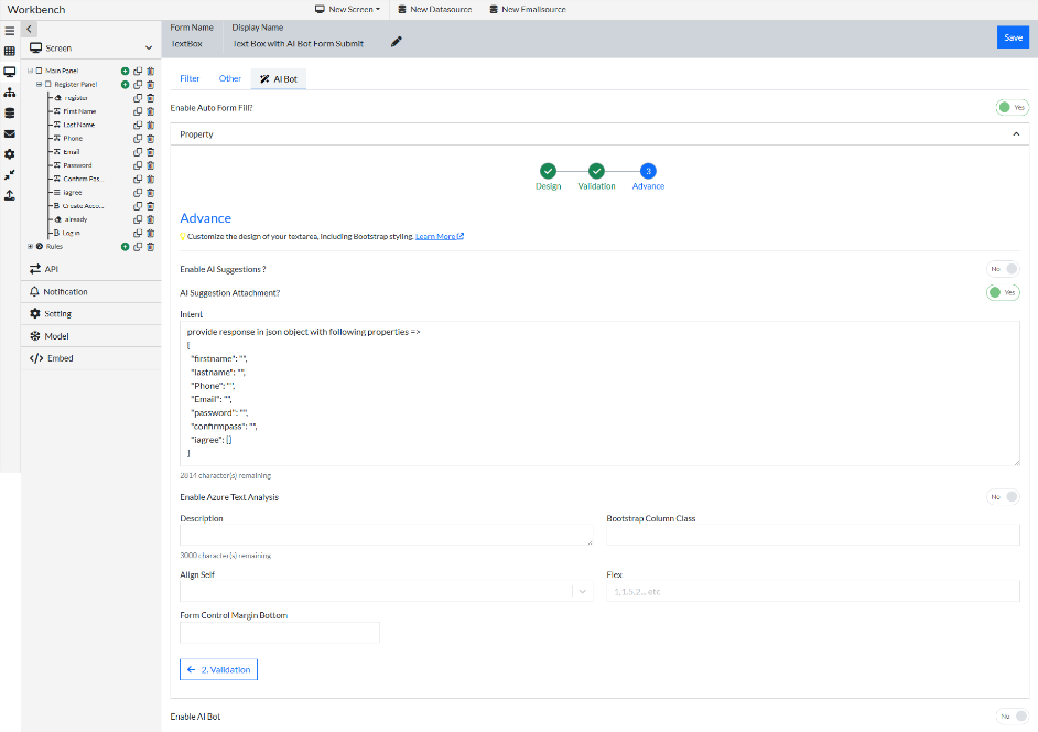Auto Form Fill Configuration - No-Code Software Platform | Applications | NCAMEO
