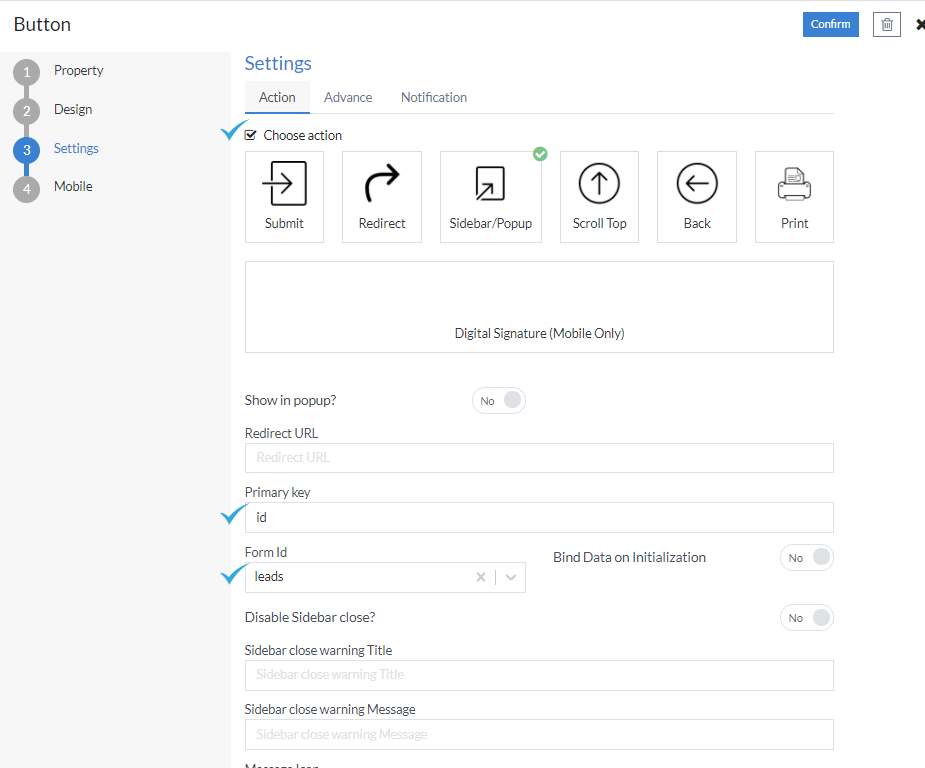 Button - No-Code Software Platform | Applications | NCAMEO