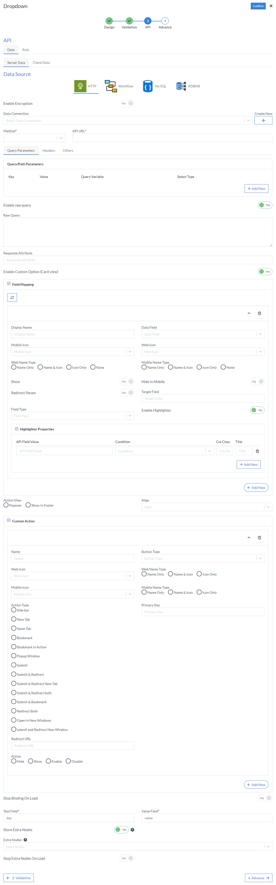Dropdown - No-Code Software Platform | Applications | NCAMEO