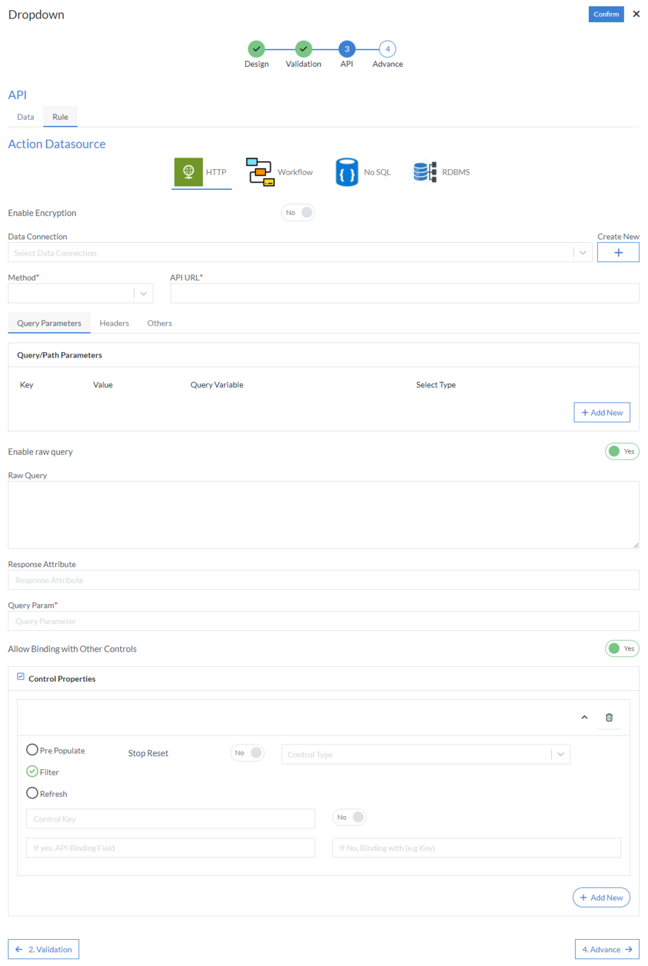 Dropdown - No-Code Software Platform | Applications | NCAMEO