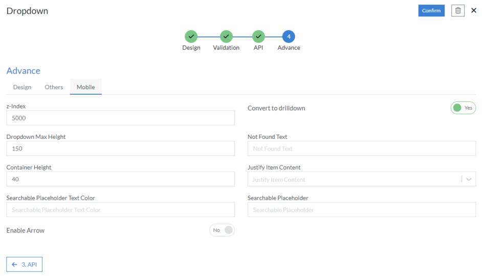 Dropdown - No-Code Software Platform | Applications | NCAMEO