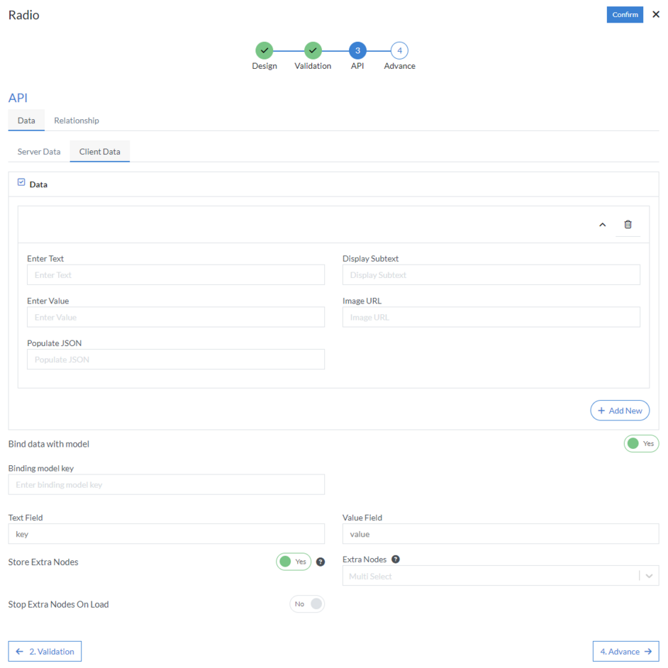Radio List - No-Code Software Platform | Applications | NCAMEO