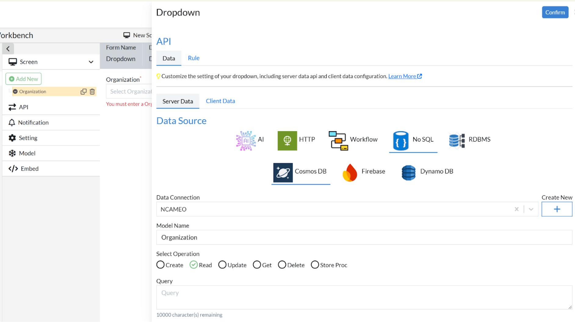 Dropdown Binding No Code Software Platform Applications Ncameo