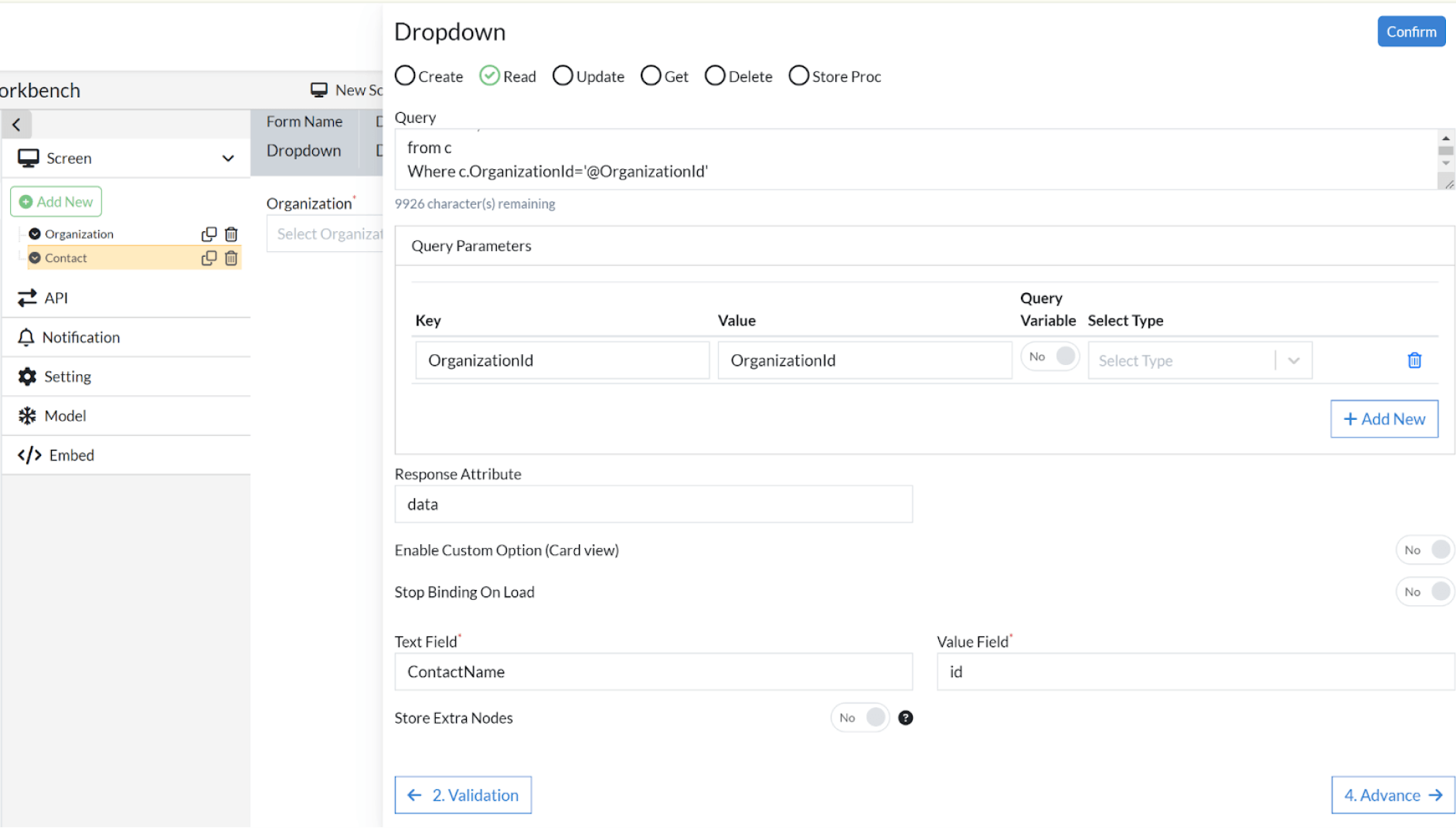 Dropdown Binding No Code Software Platform Applications Ncameo