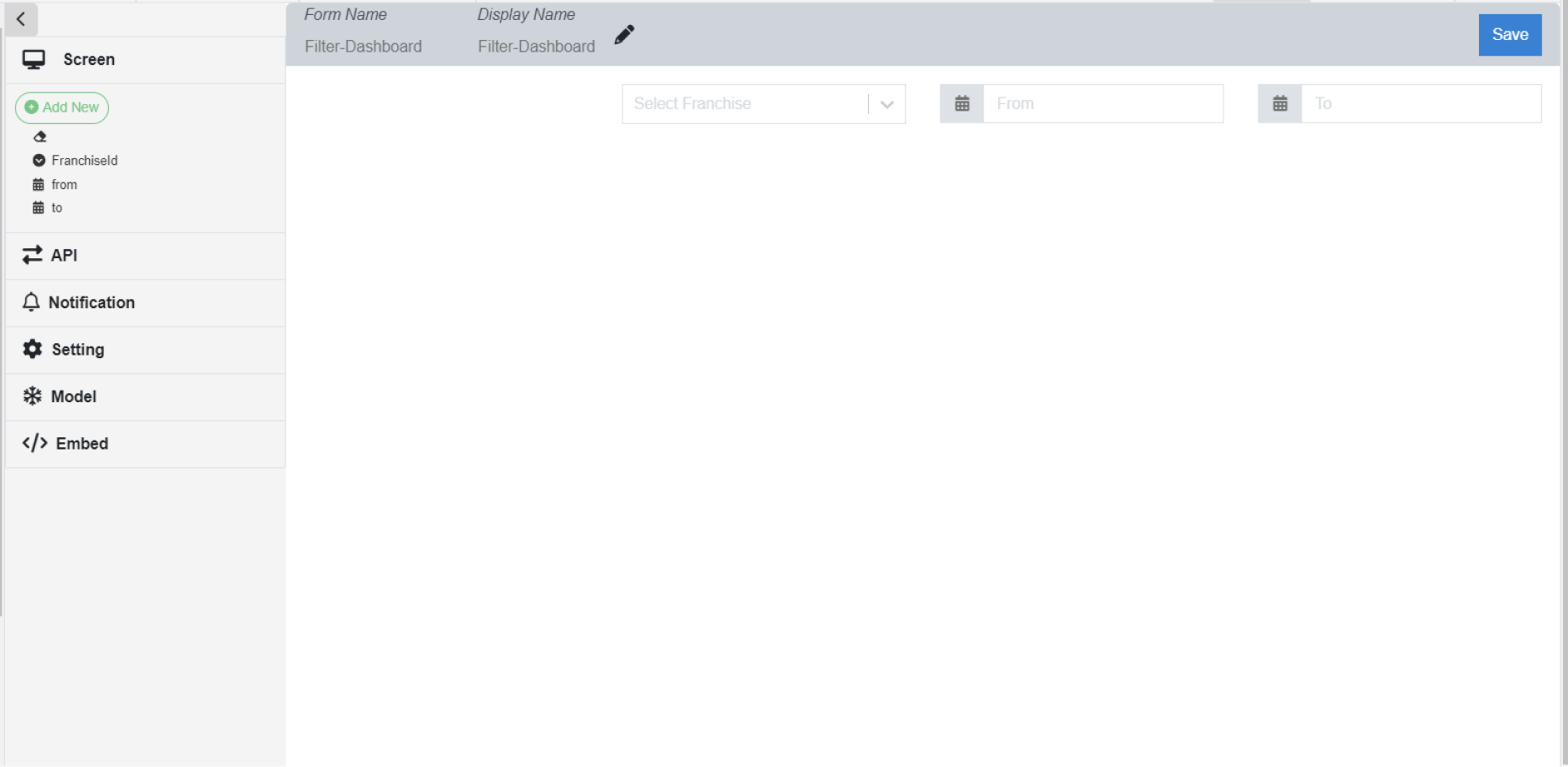 Filter Dashboard No Code Software Platform Applications Ncameo