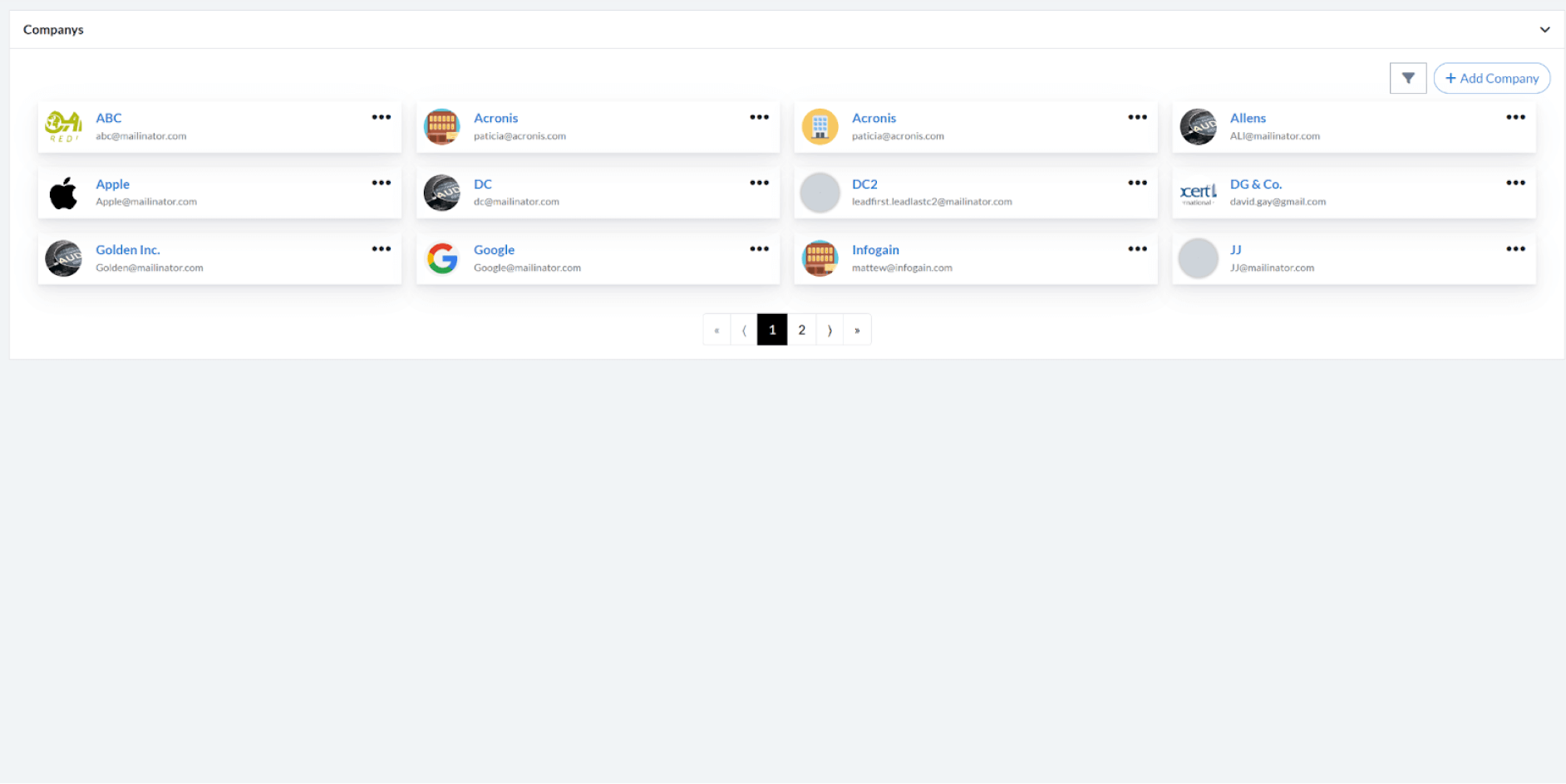 Filter List - No-Code Software Platform | Applications | NCAMEO