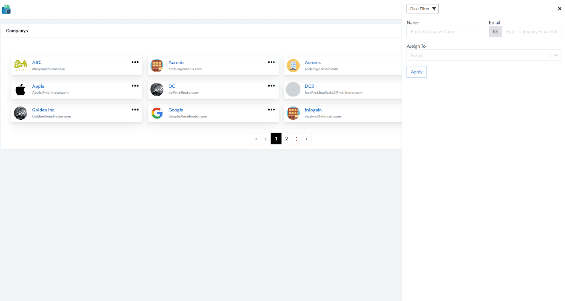 Filter List - No-Code Software Platform | Applications | NCAMEO