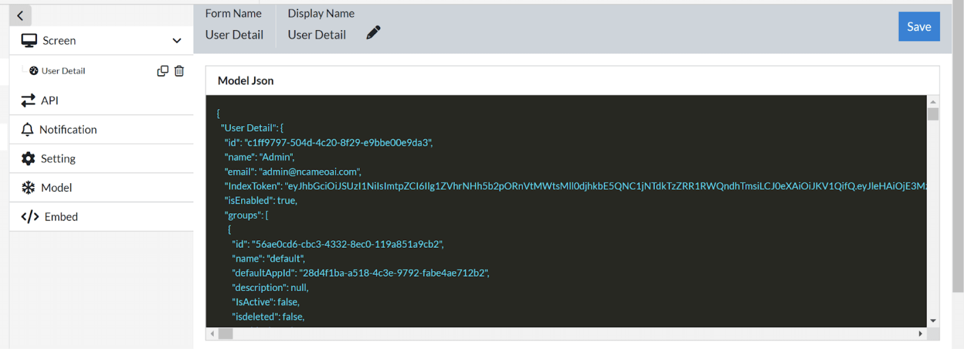 Get User Details Through Hidden Field - No-Code Software Platform | Applications | NCAMEO