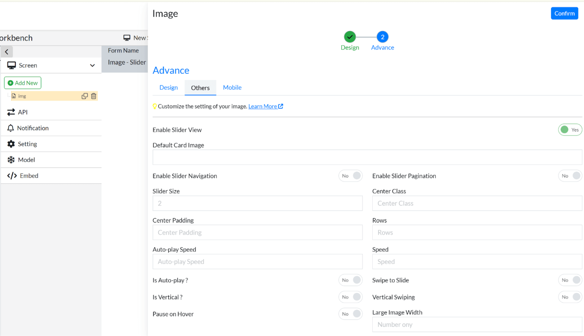 Image Slider View - No-Code Software Platform | Applications | NCAMEO
