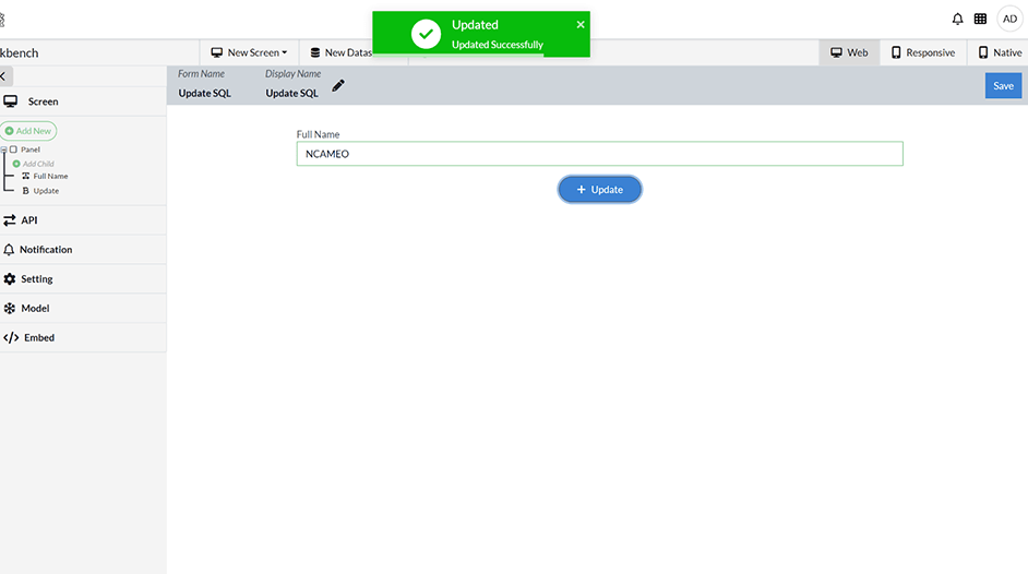 Update Sql No Code Software Platform Applications Ncameo 2223