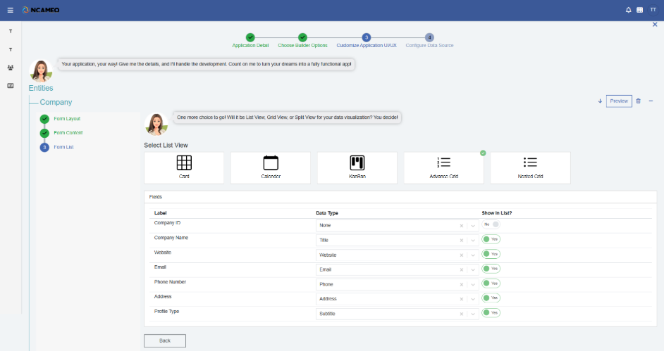 iDIY'A - No-Code Software Platform | Applications | NCAMEO