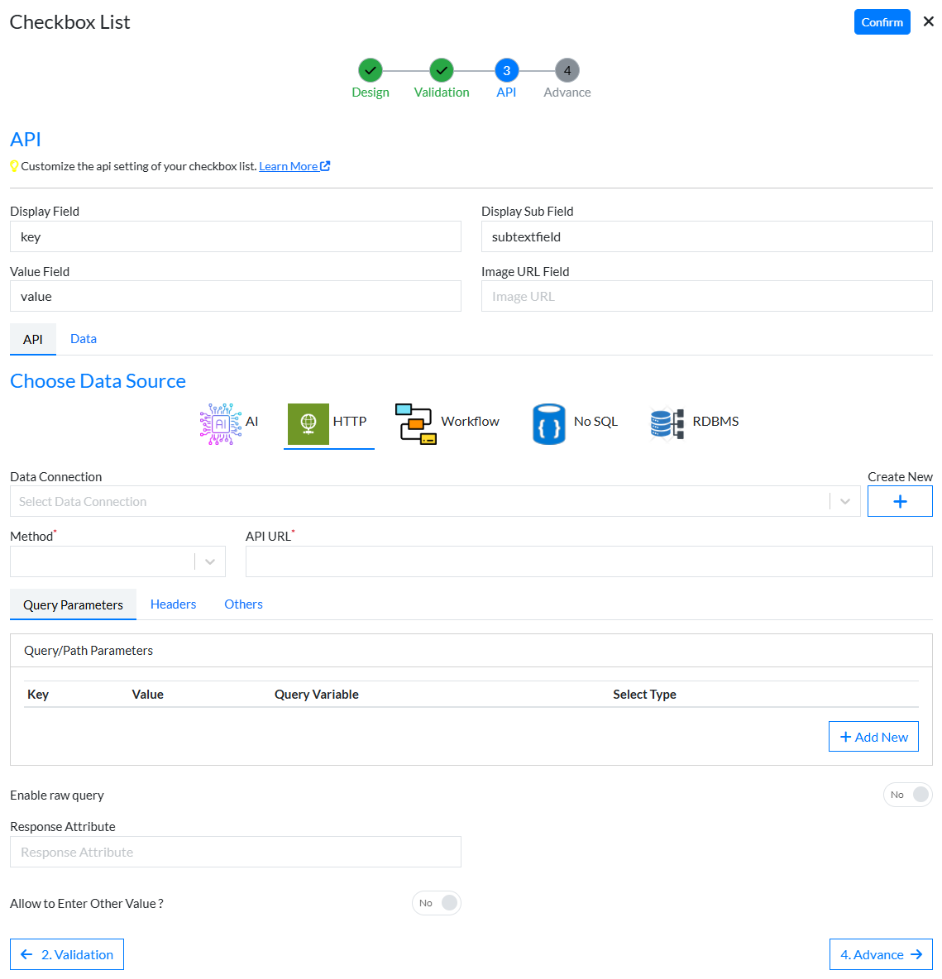 Checkbox List - No-Code Software Platform | Applications | NCAMEO