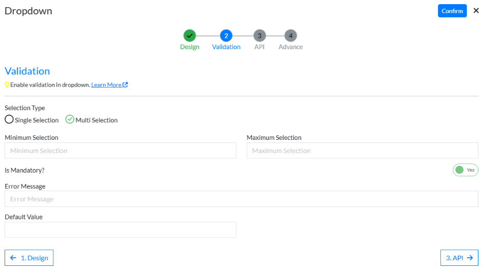 Dropdown No Code Software Platform Applications Ncameo