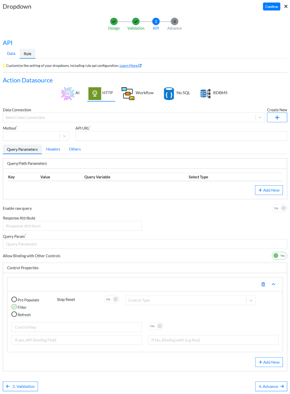 Dropdown No Code Software Platform Applications Ncameo