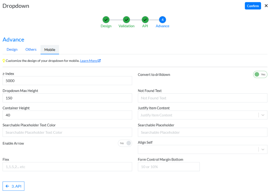 Dropdown No Code Software Platform Applications Ncameo