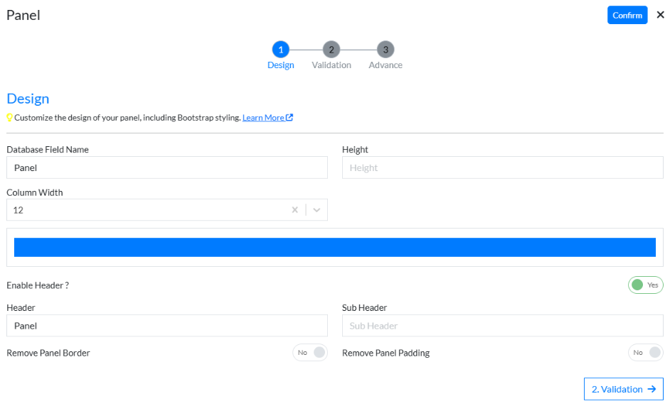 Panel - No-Code Software Platform | Applications | NCAMEO