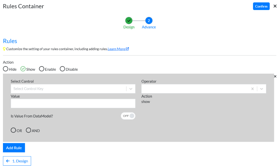 Rule Container - No-Code Software Platform | Applications | NCAMEO