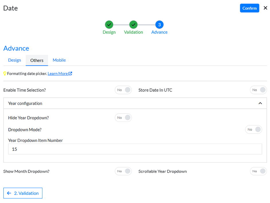 Date - No-Code Software Platform | Applications | NCAMEO