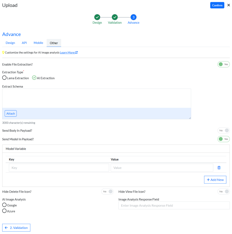 File Upload - No-Code Software Platform | Applications | NCAMEO